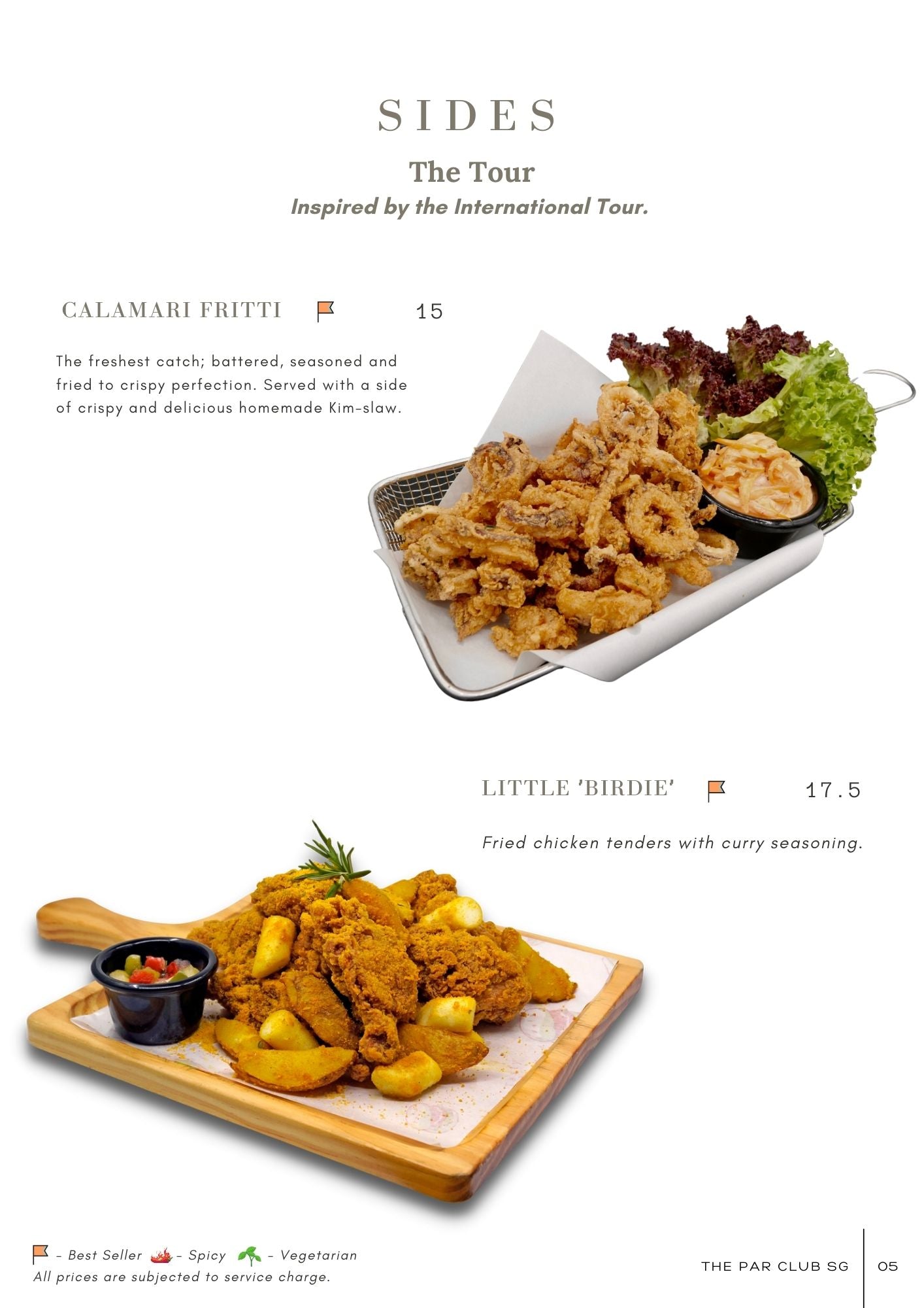 Menu – The Par Club Singapore