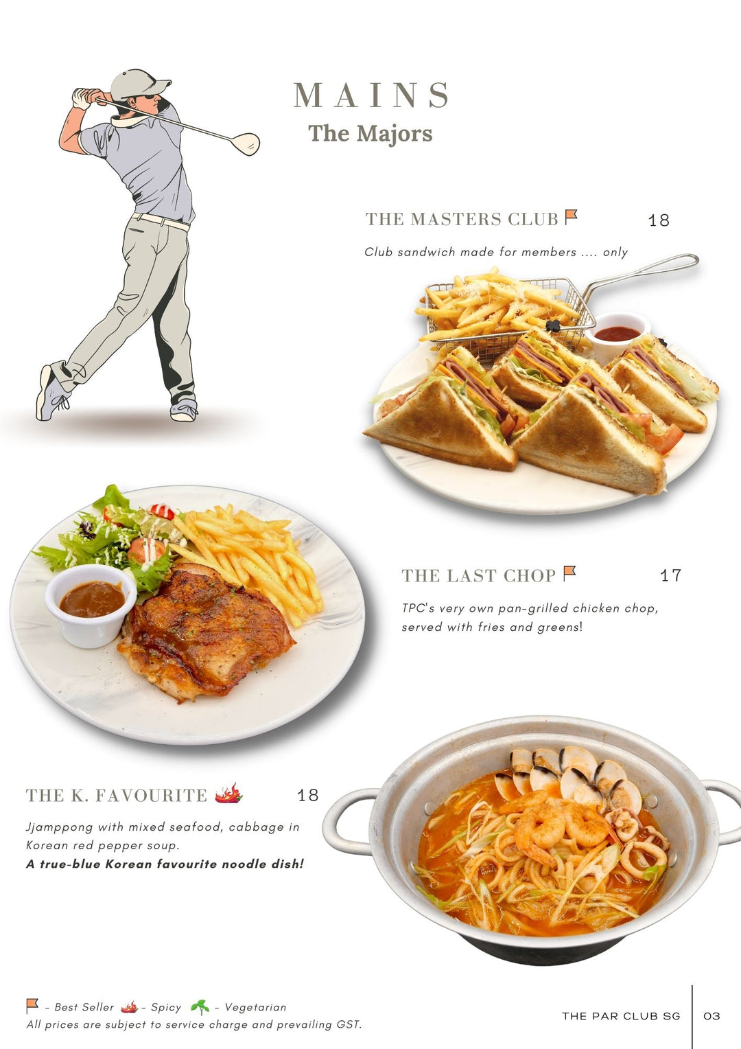 Menu – The Par Club Singapore