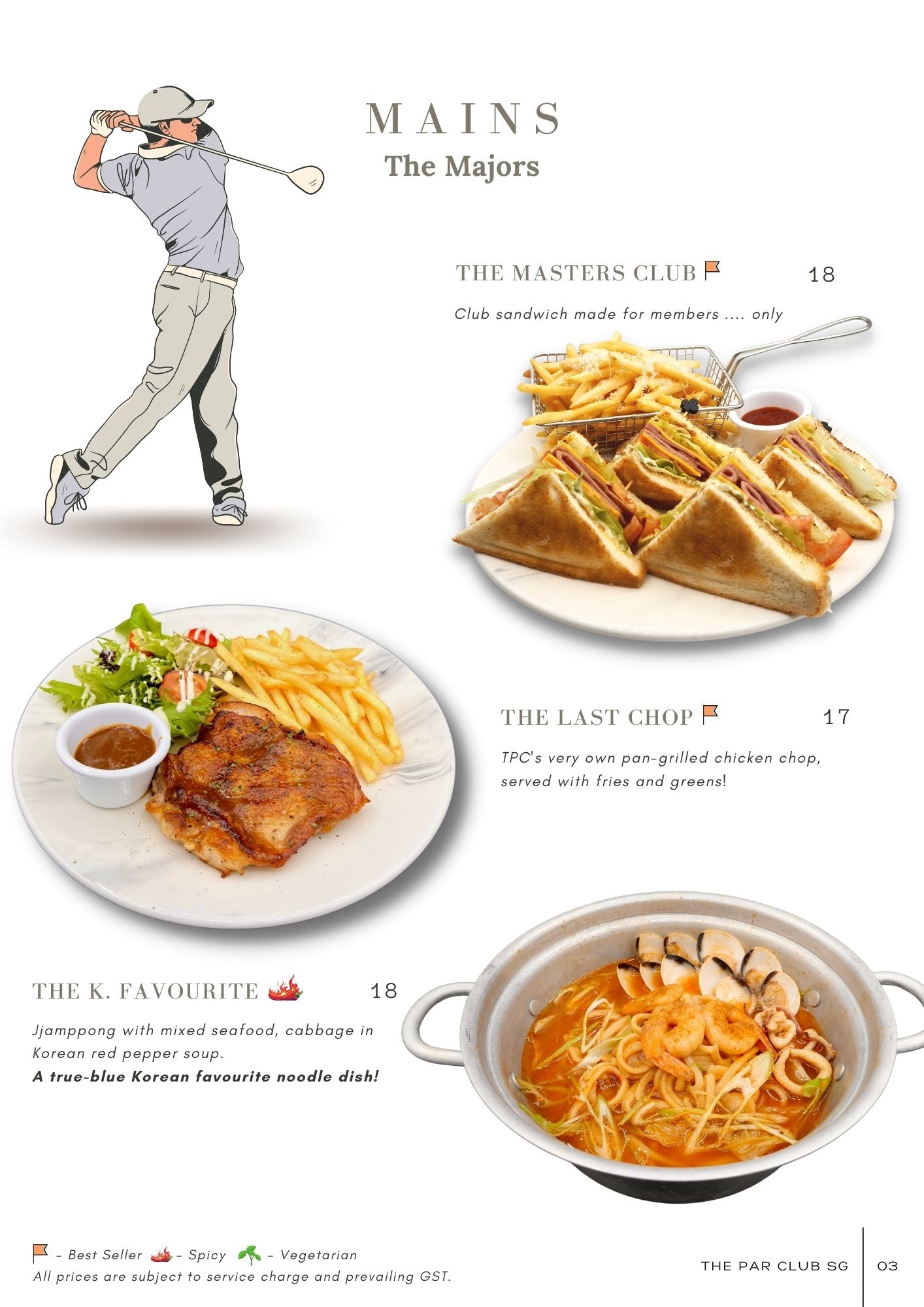 Menu – The Par Club Singapore