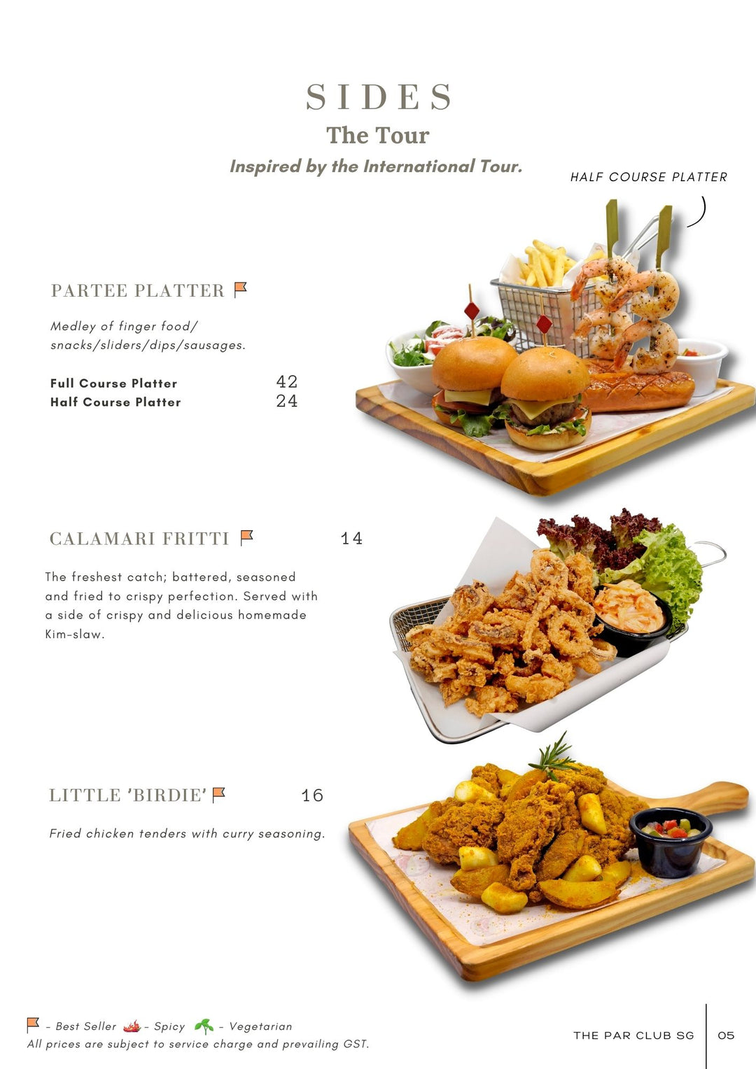 Menu – The Par Club Singapore